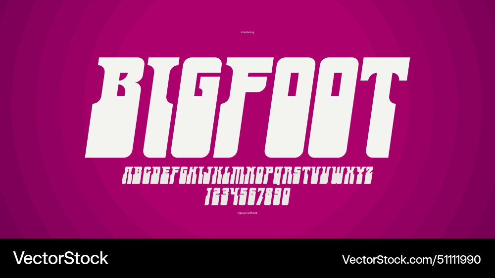 Bold and strong geometric font for logos Vector Image