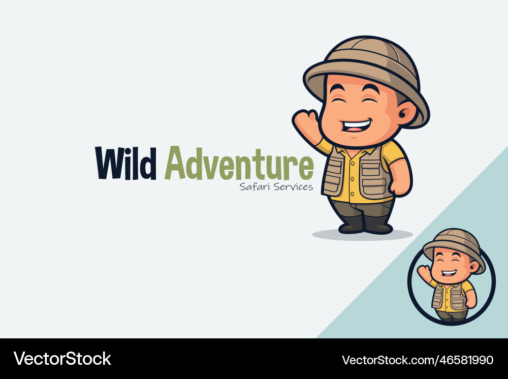 Cartoon Safari Guide Vector Images (over 160)