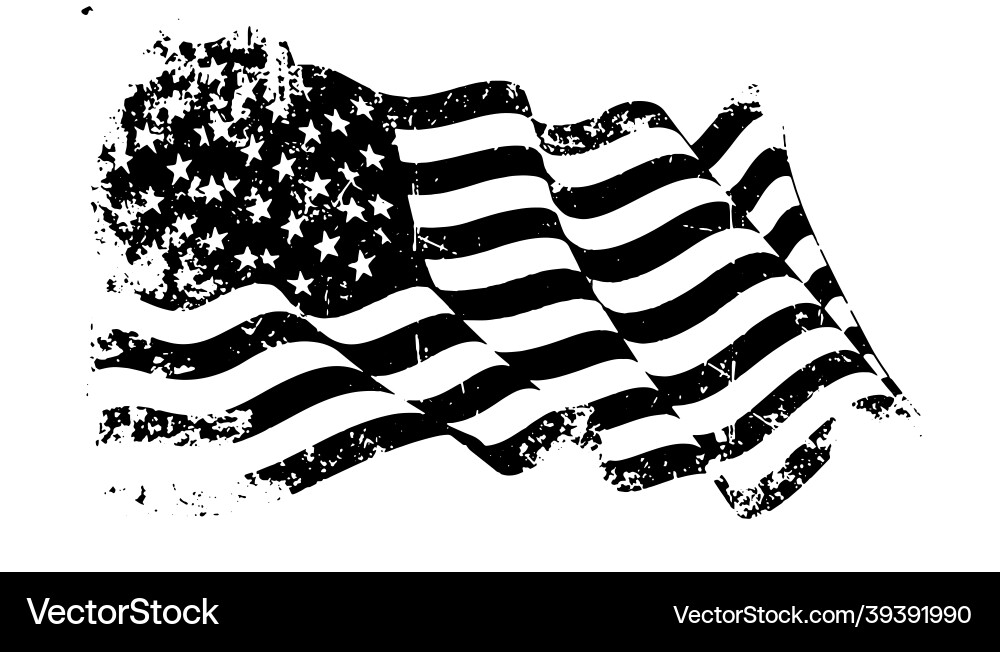 Distressed USA Flag Splash Royalty Free Vector Image
