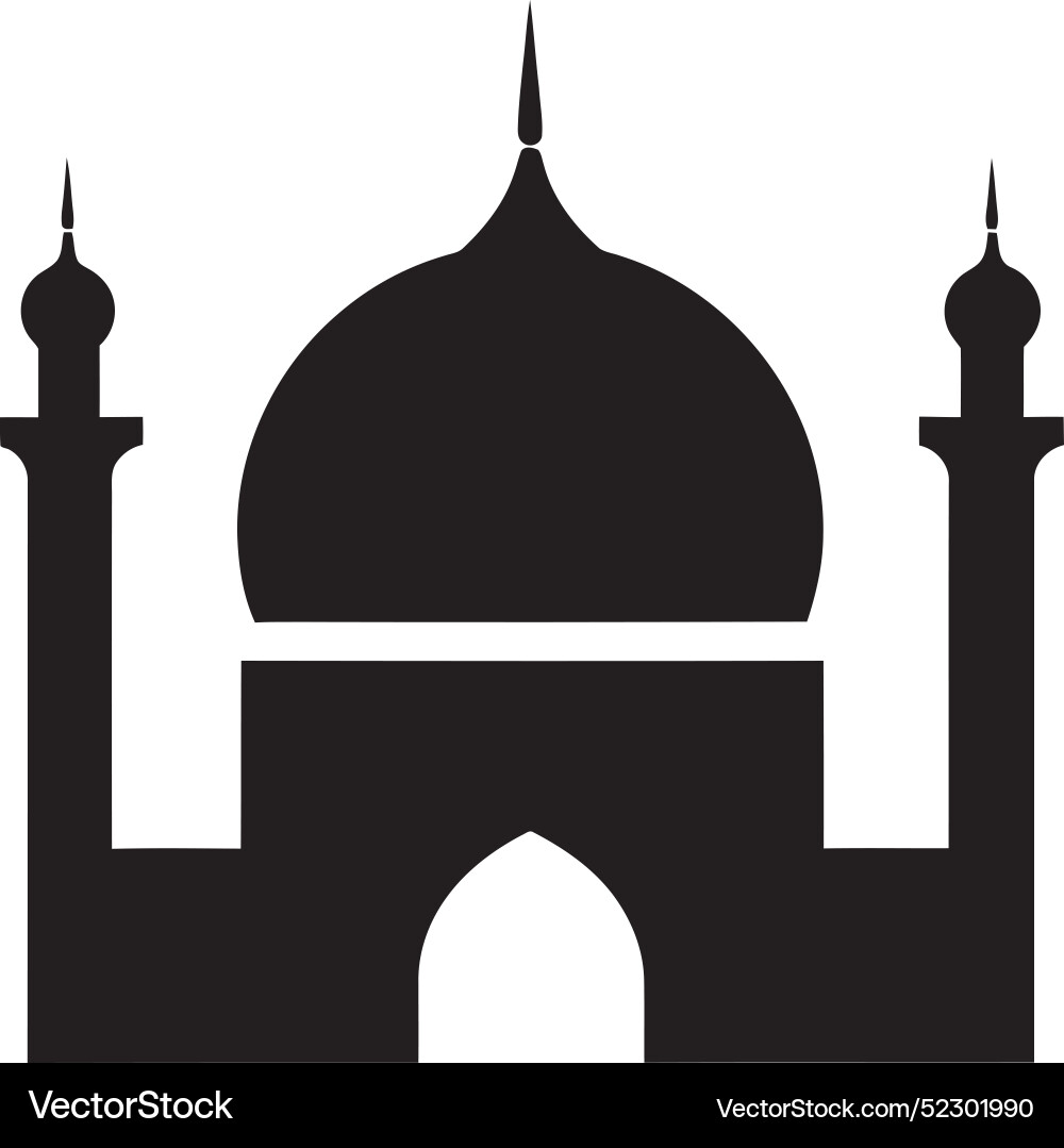 Geometric Mosque Lines Royalty Free Vector Image