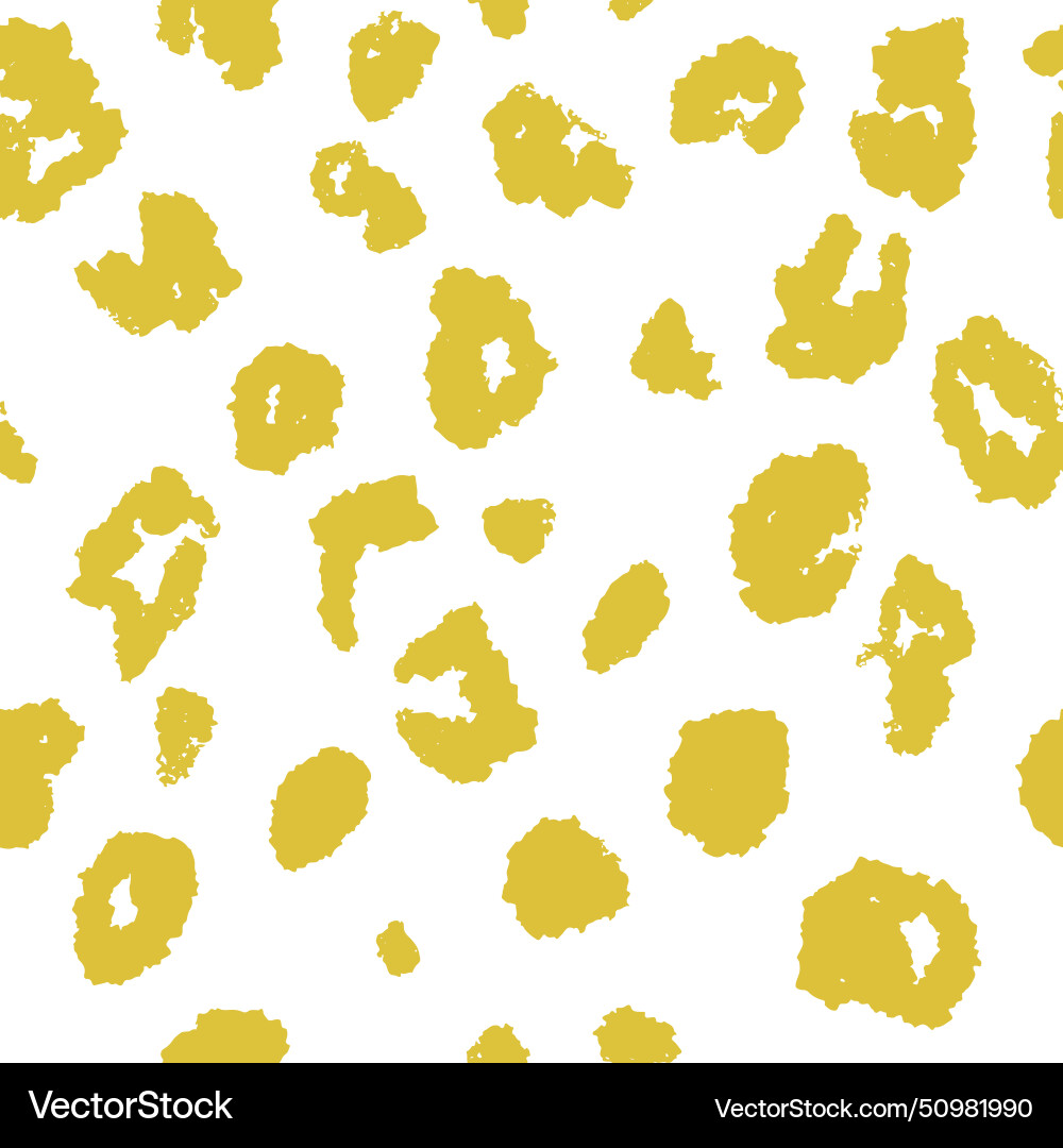 Leopard print with spots spotted seamless pattern Vector Image