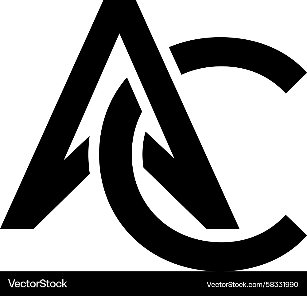 Monogram AC Logo Royalty Free Vector Image - VectorStock
