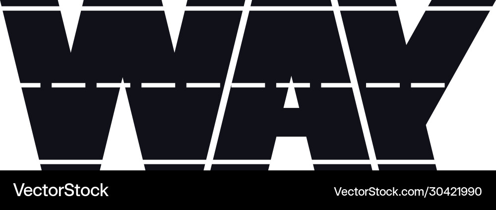 Way Royalty Free Vector Image - VectorStock