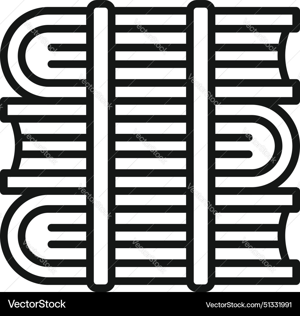 Black and white of stacked Royalty Free Vector Image