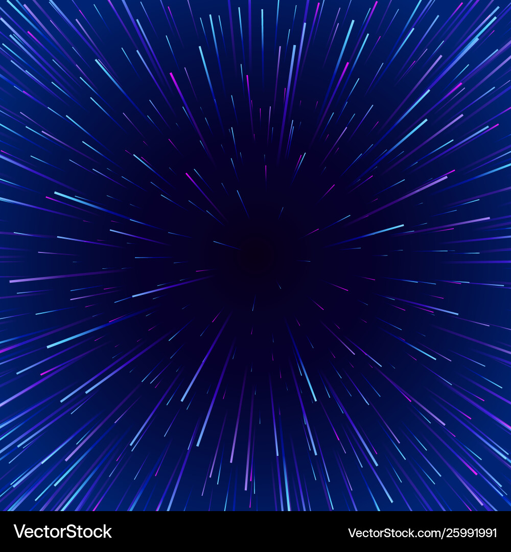 Cosmic Speed & Hyperspace Royalty Free Vector Image