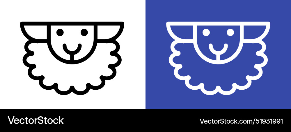 Farm sheep icon perfect for agriculture Royalty Free Vector