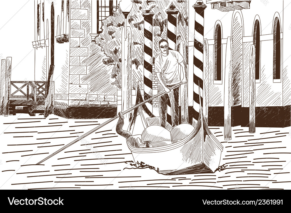 Gondola Royalty Free Vector Image - VectorStock