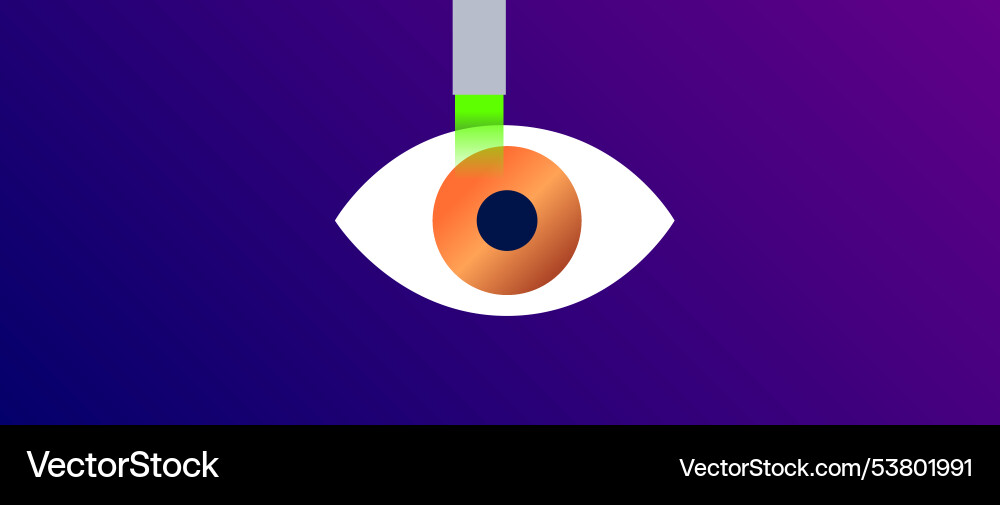 Lasik eye surgery Royalty Free Vector Image - VectorStock