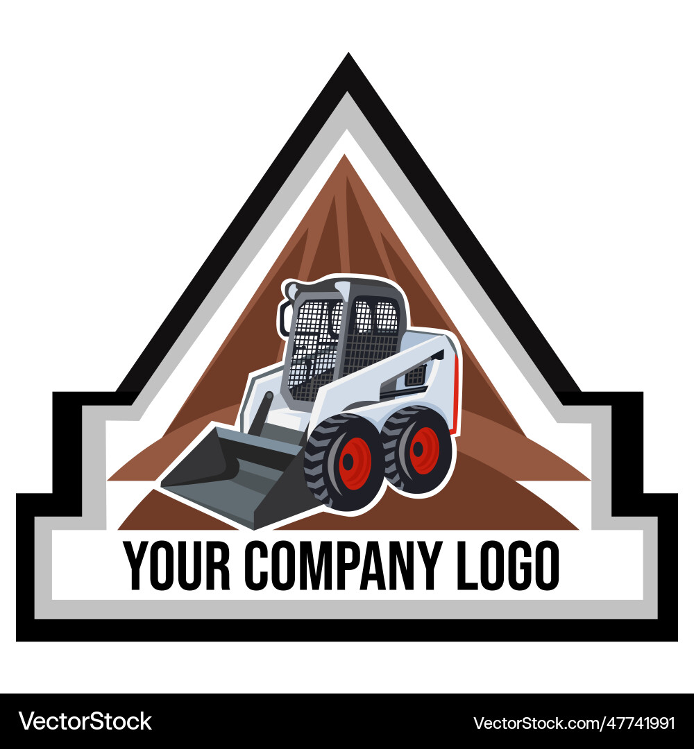 Logo for bobcat works company Royalty Free Vector Image