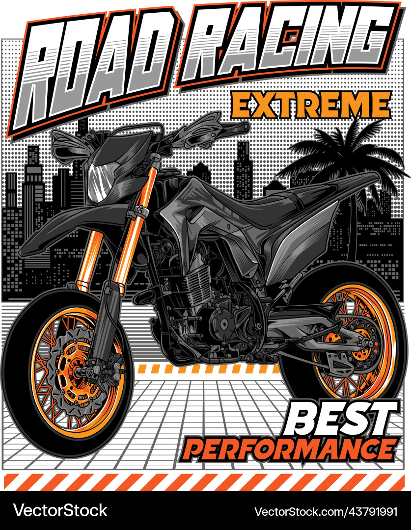 Road racing Royalty Free Vector Image - VectorStock