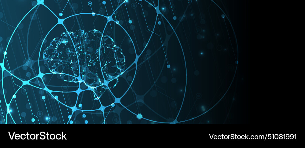 Technology innovation background idea of global Vector Image