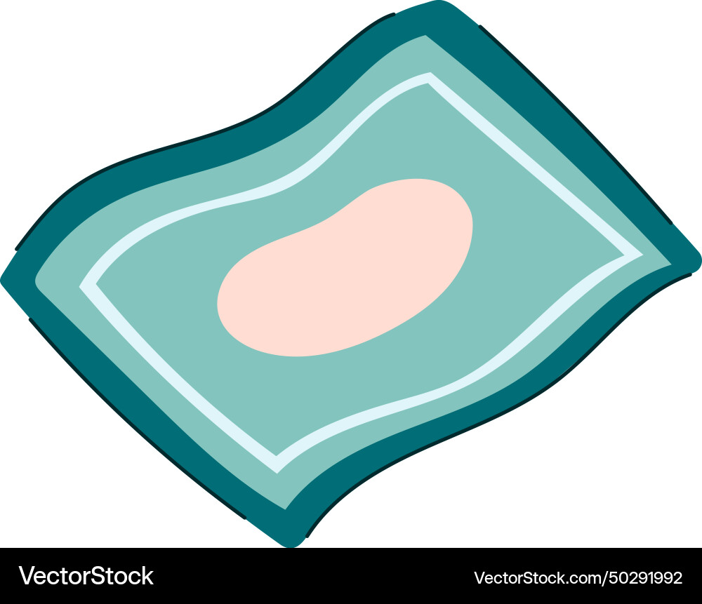 Cozy wool carpet cartoon Royalty Free Vector Image