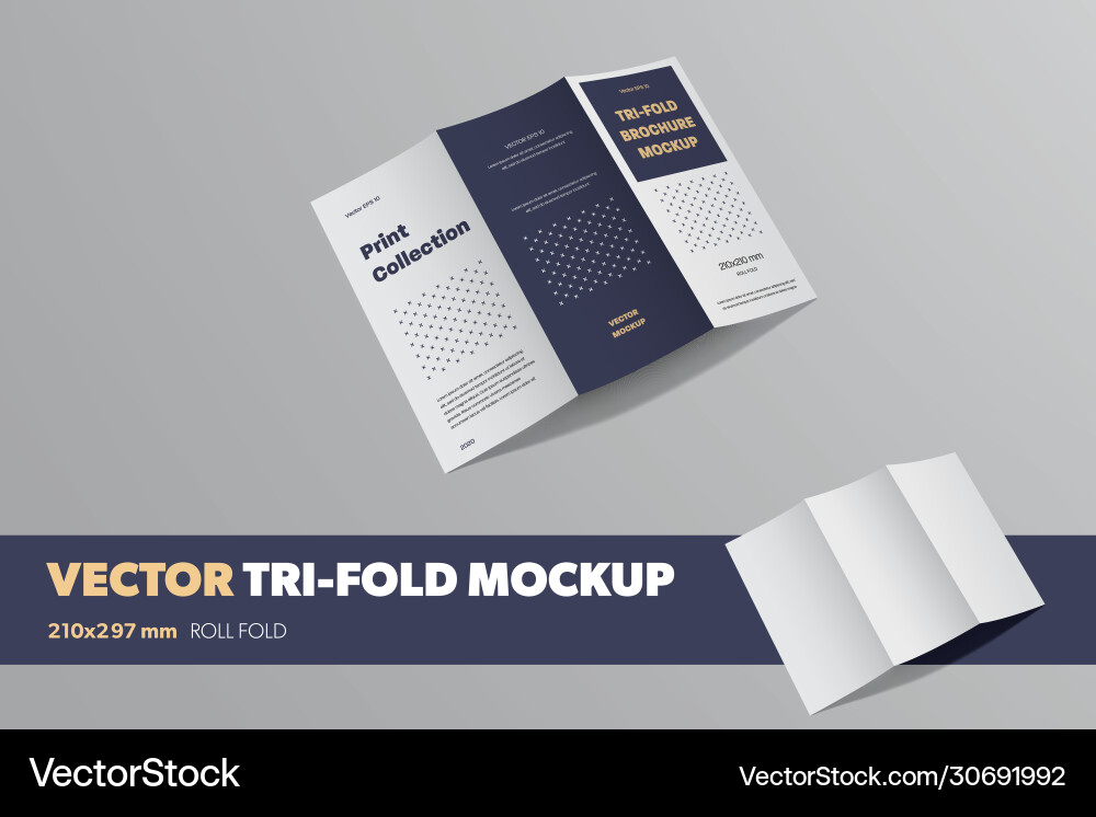 Open booklet template flip side for presentation Vector Image