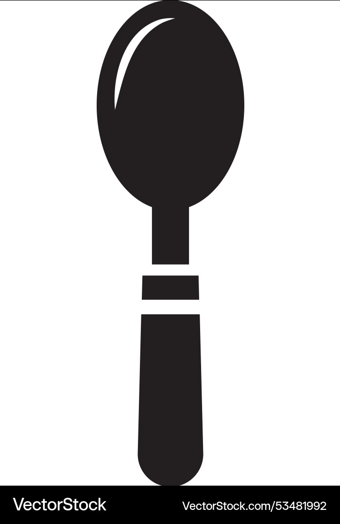 Spoon icon logo design template isolated Vector Image