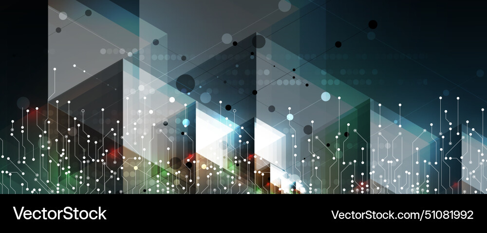 Technology innovation background idea of global Vector Image