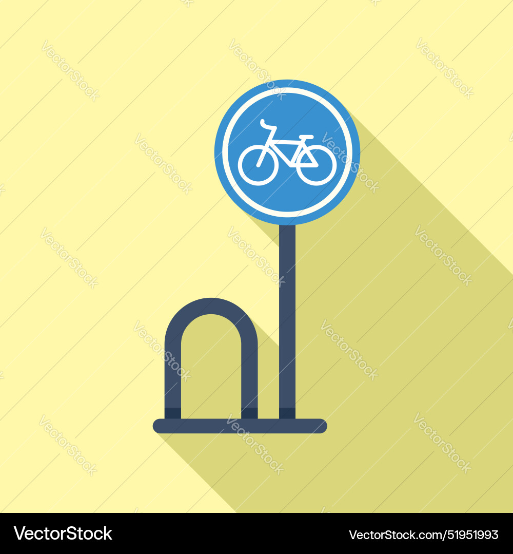 Bicycle parking sign showing parking space for Vector Image