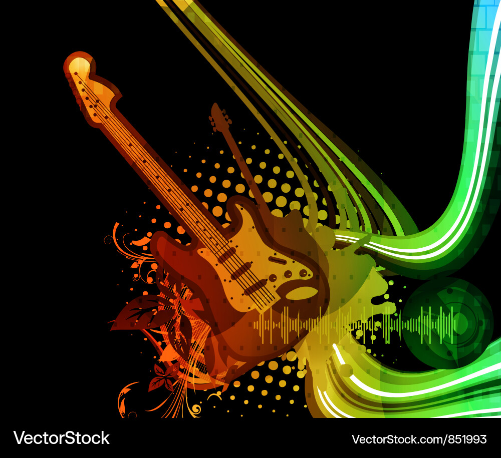 Colorful concert poster Royalty Free Vector Image