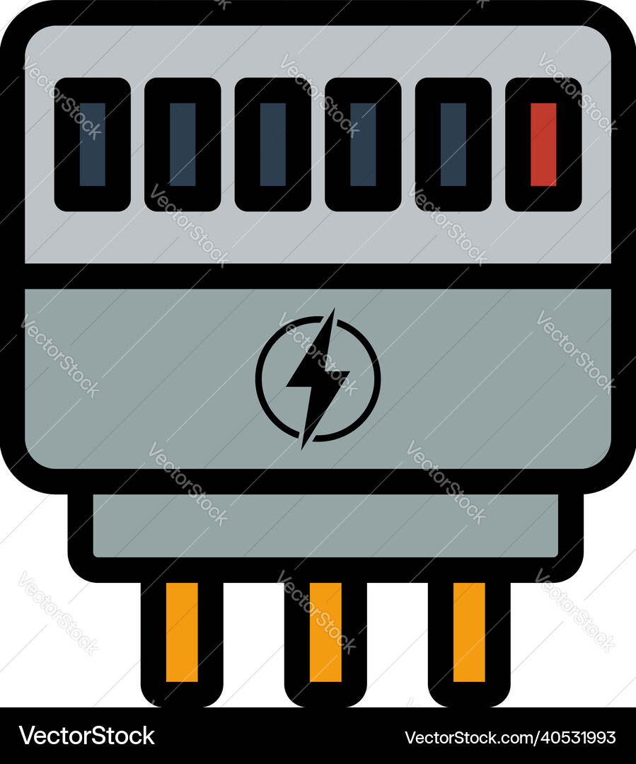 Electric meter icon Royalty Free Vector Image - VectorStock