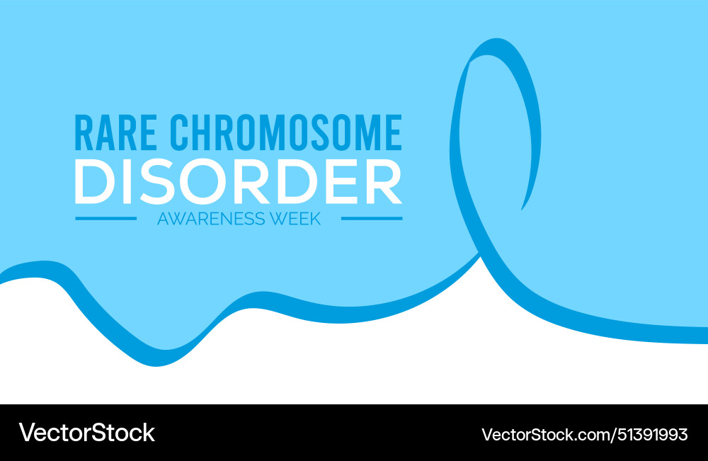 Rare chromosome disorder awareness week Royalty Free Vector