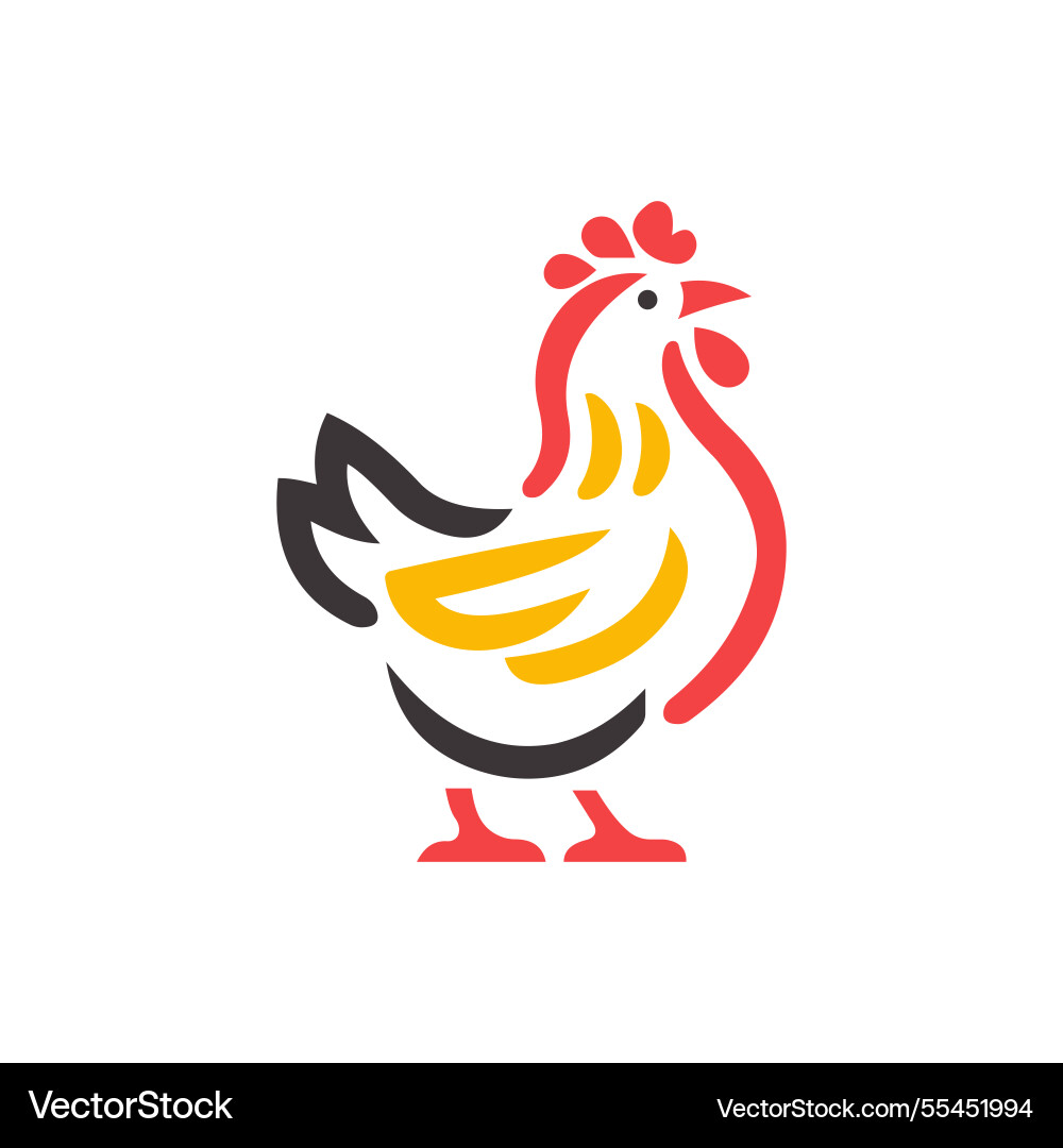 Chicken logo farm Royalty Free Vector Image - VectorStock