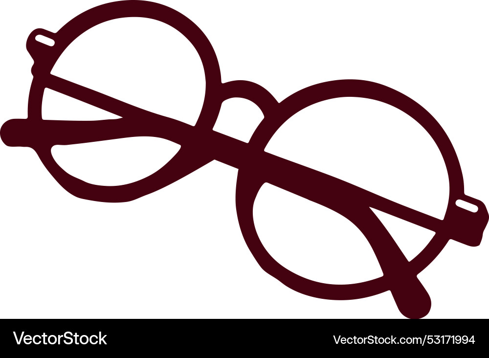Eye glasses icon on white background Royalty Free Vector