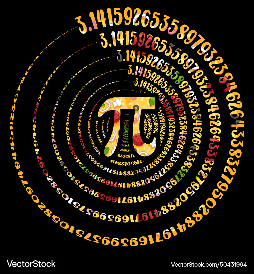 Happy pi day shirt design Royalty Free Vector Image