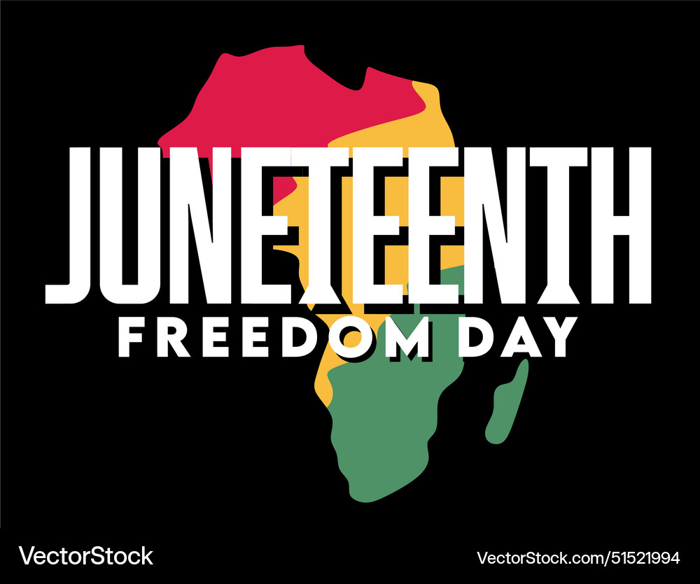 Juneteenth freedom day celebration for all Vector Image