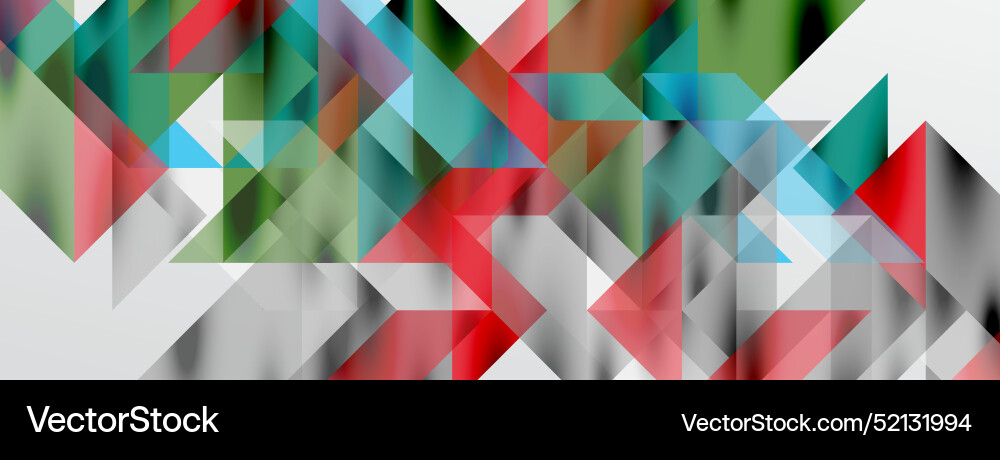 Tech minimal overlapping triangle shapes elements Vector Image