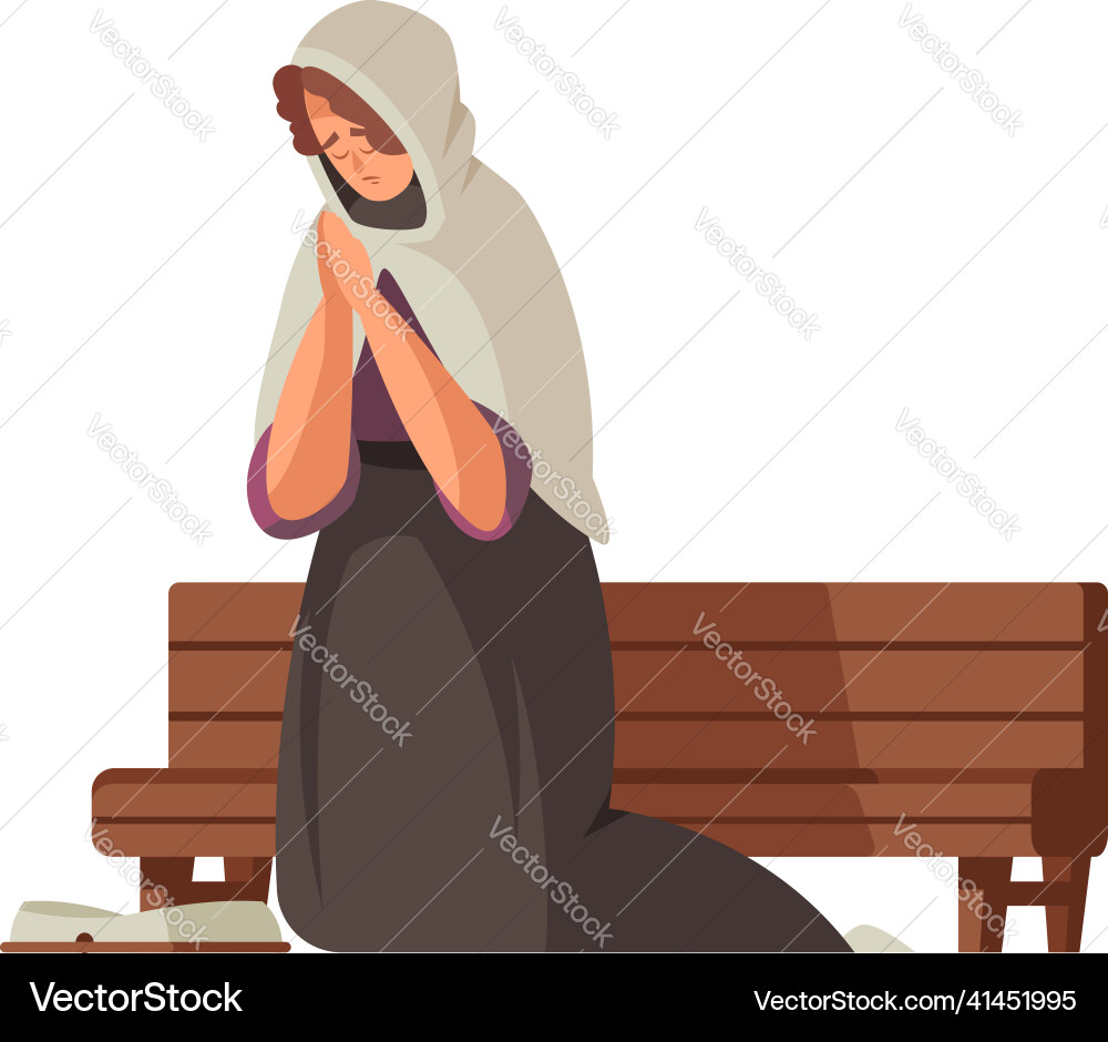 Cartoon medieval woman Royalty Free Vector Image
