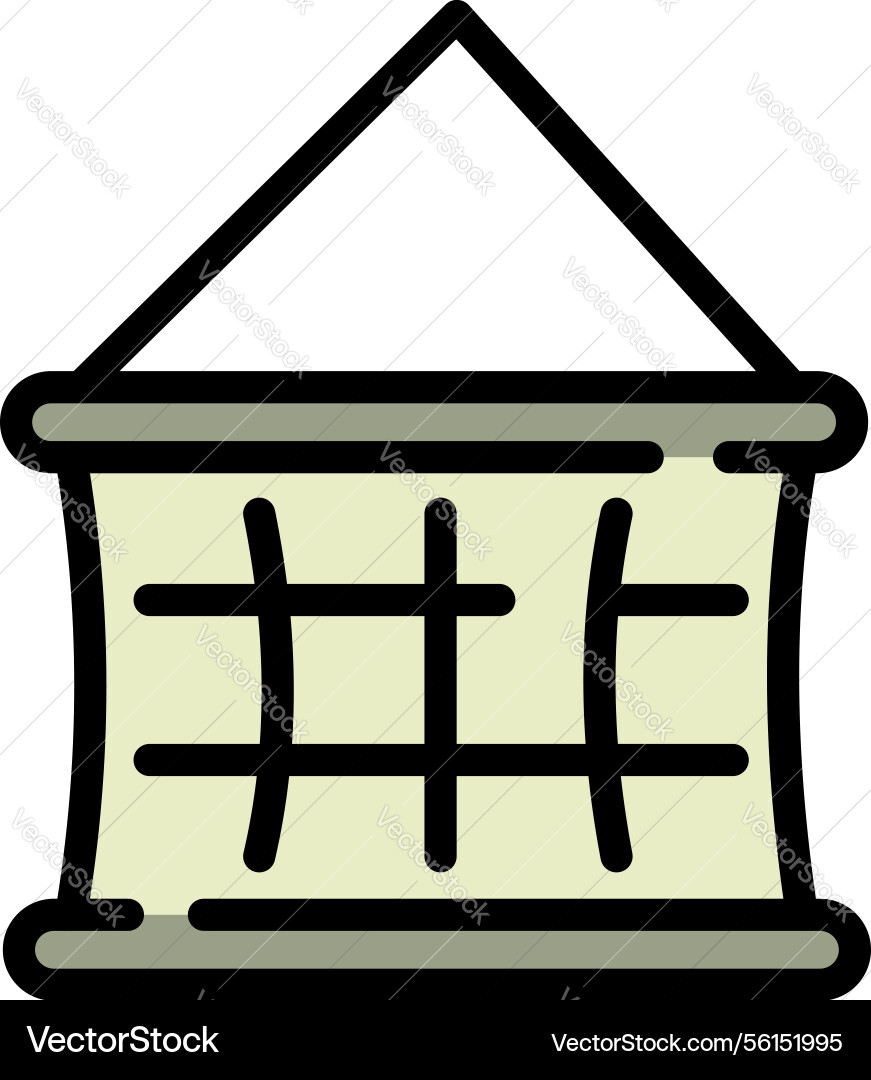 Fishing net icon commercial gear Royalty Free Vector Image