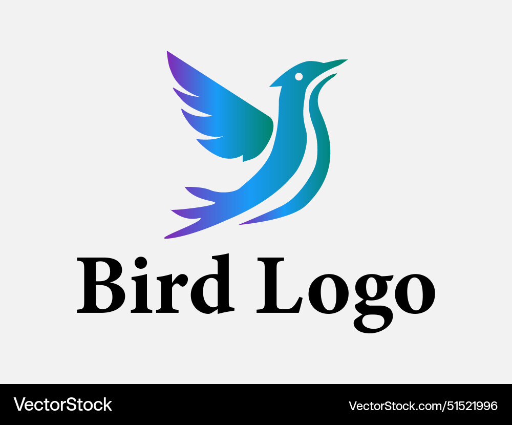 Bird logo Royalty Free Vector Image - VectorStock