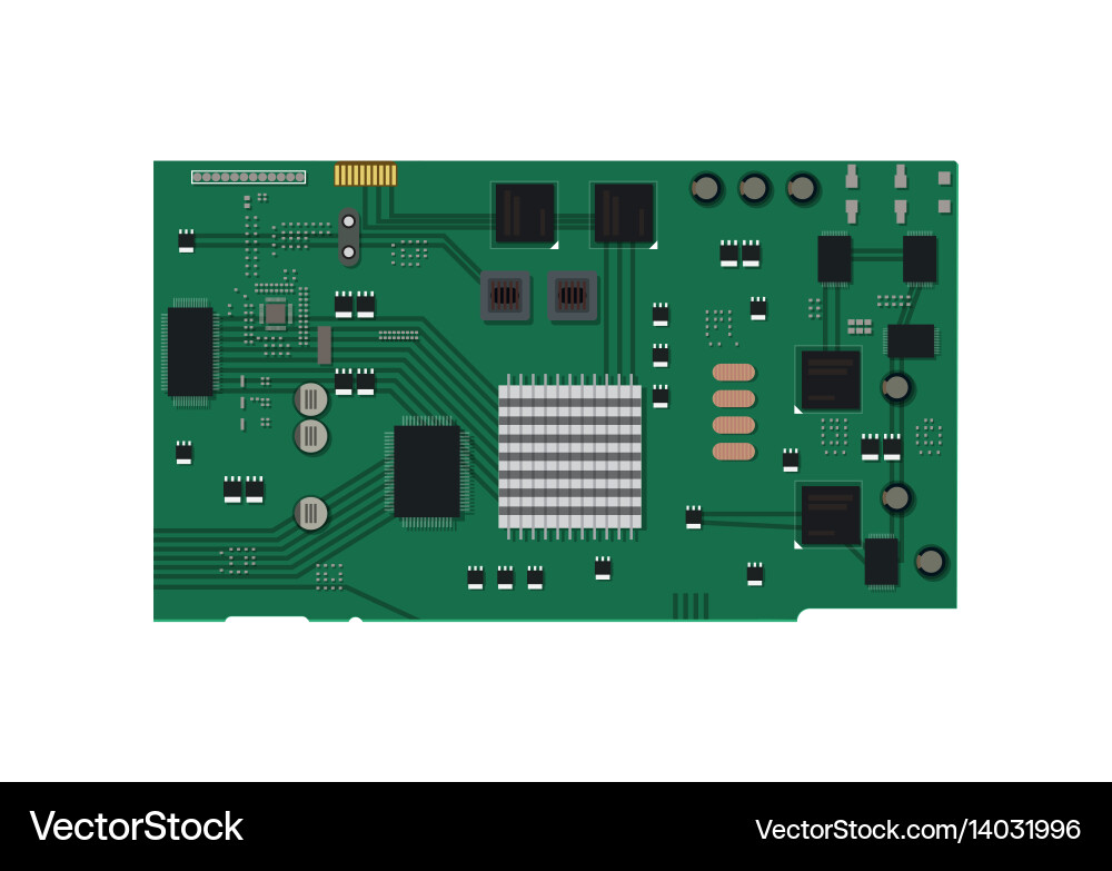 Electric circuit board Royalty Free Vector Image