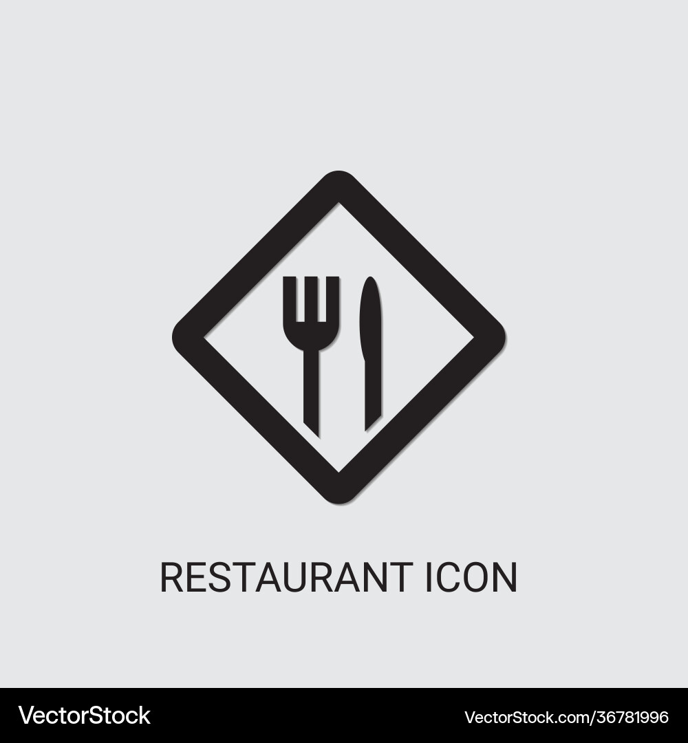 Restaurant icon Royalty Free Vector Image - VectorStock