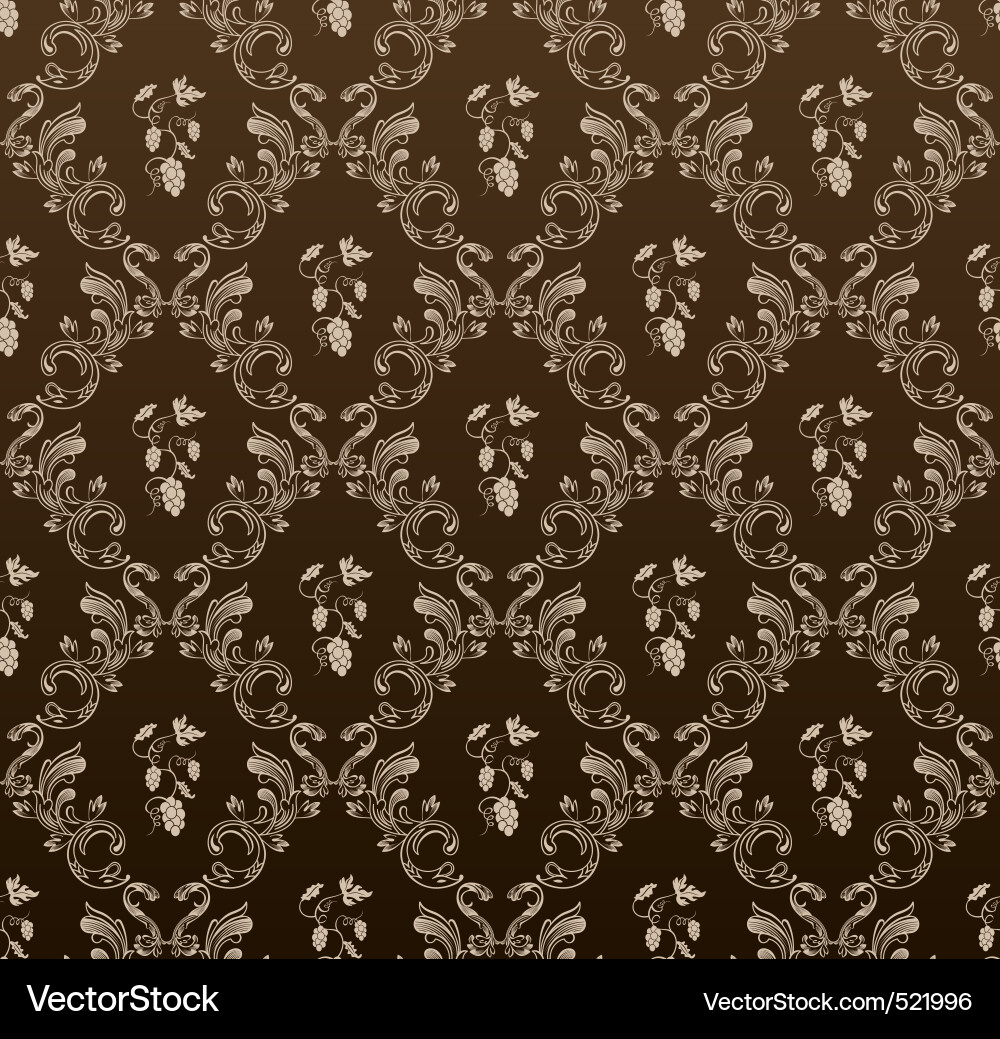 Seamless wallpaper background grapes black vintage