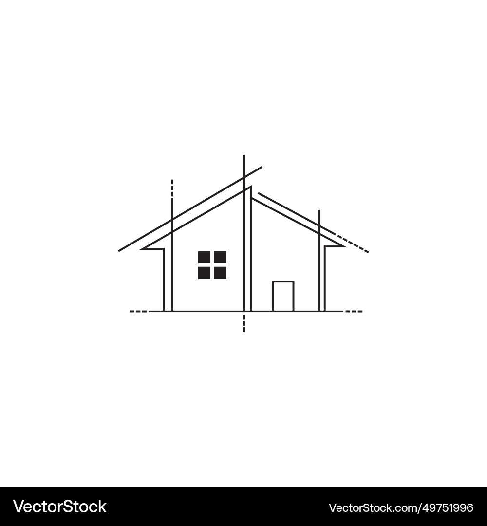 Structure construction logo design icon Royalty Free Vector