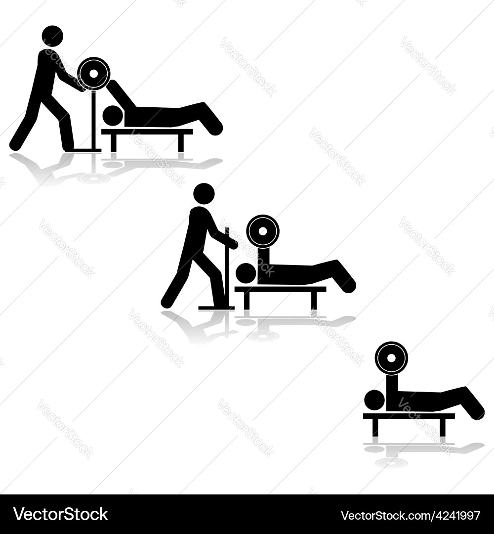 Lifting weight Royalty Free Vector Image - VectorStock