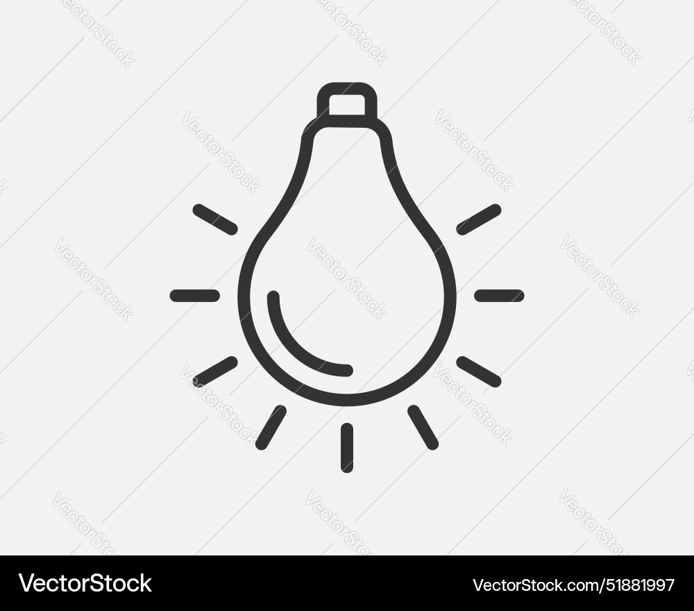 Light dimmer icon line trendy design electricity Vector Image