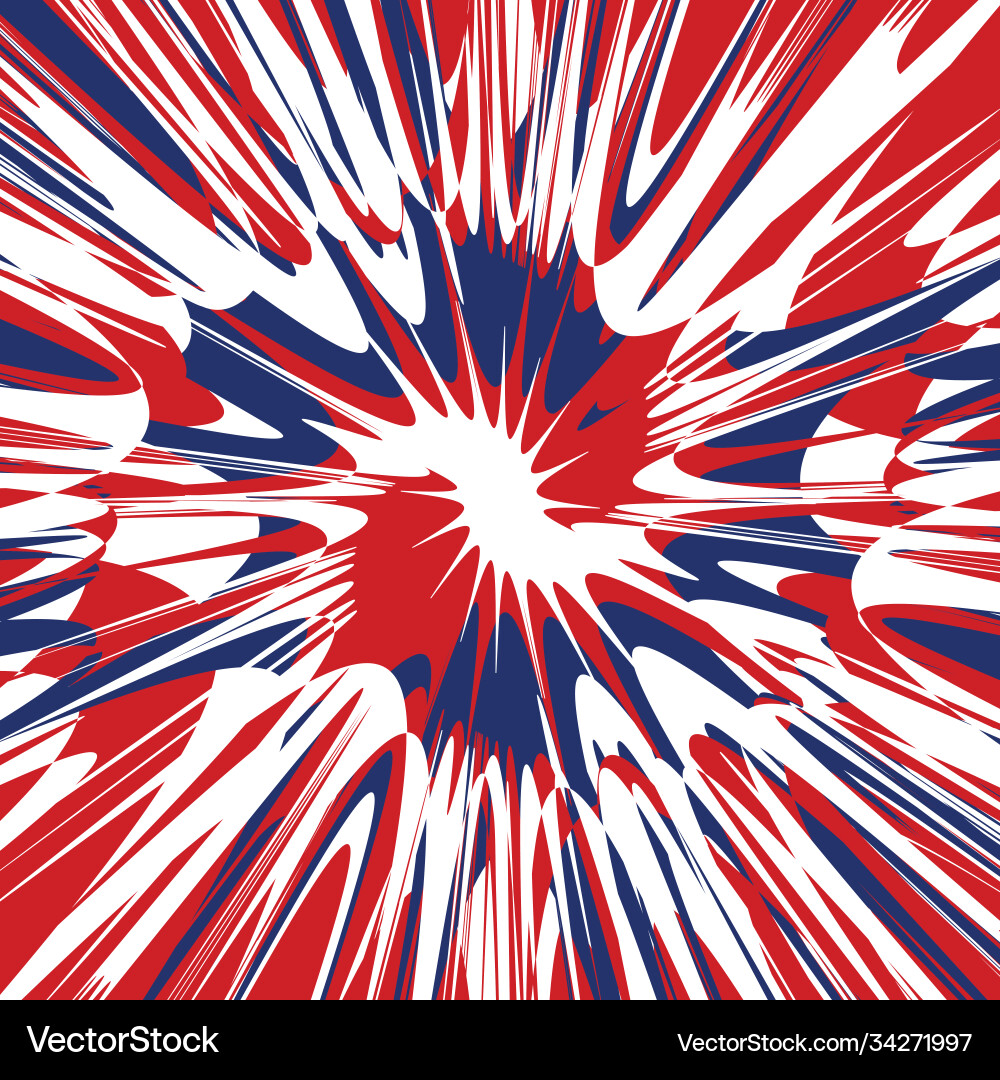 Red white and blue splash abstract Royalty Free Vector Image