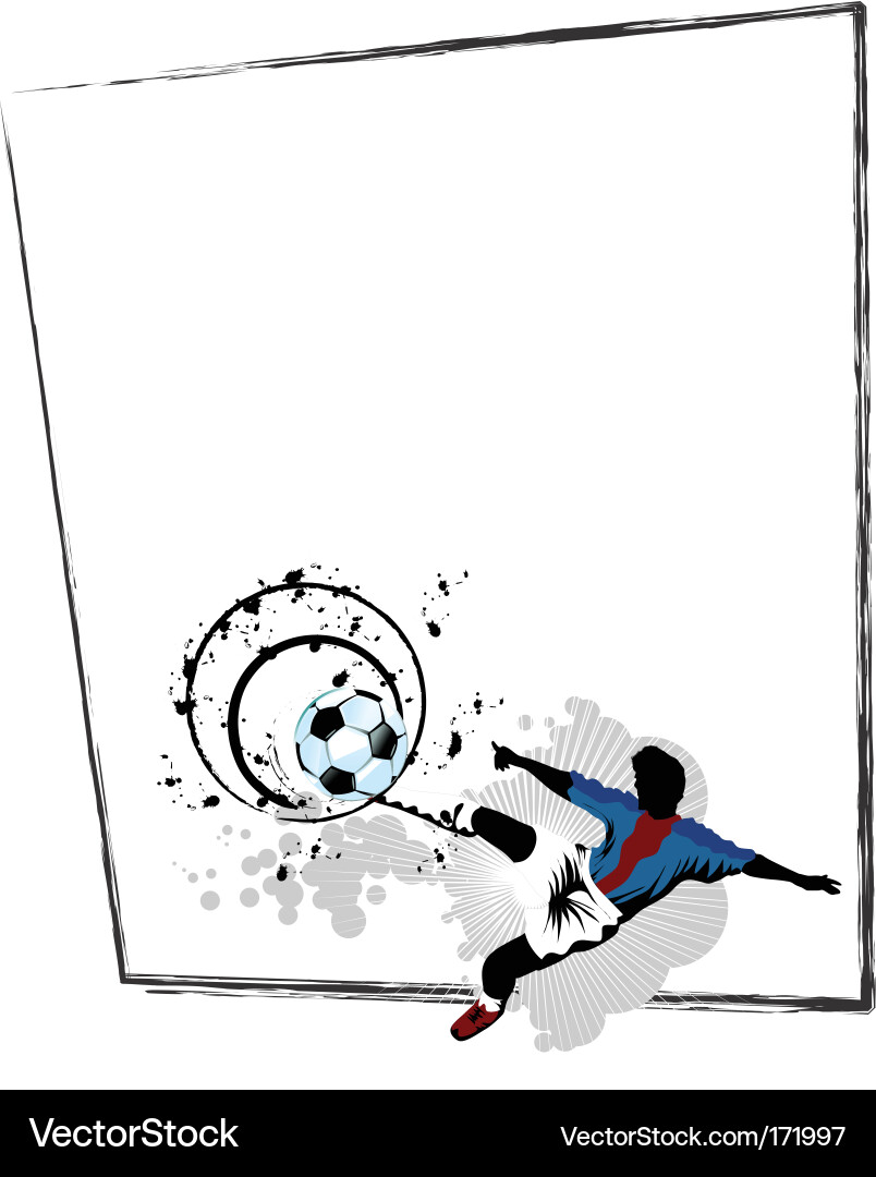 Soccer border Royalty Free Vector Image - VectorStock