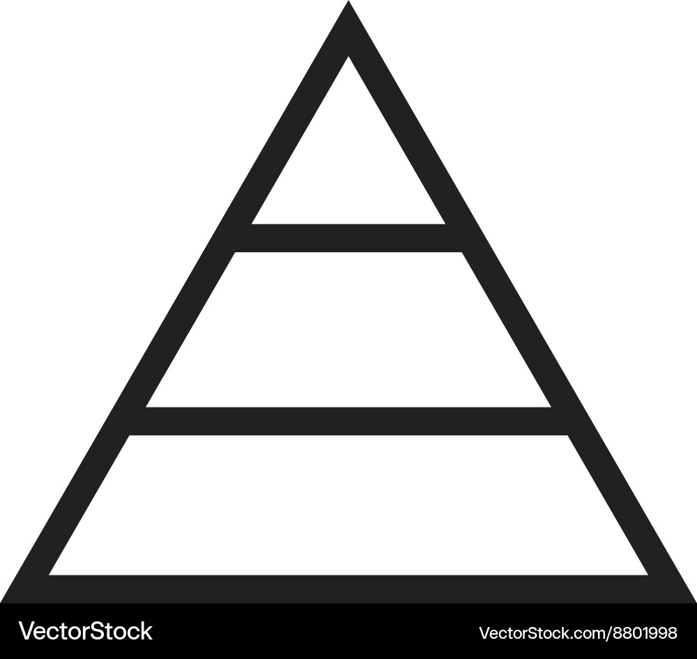 Pyramid chart Royalty Free Vector Image - VectorStock