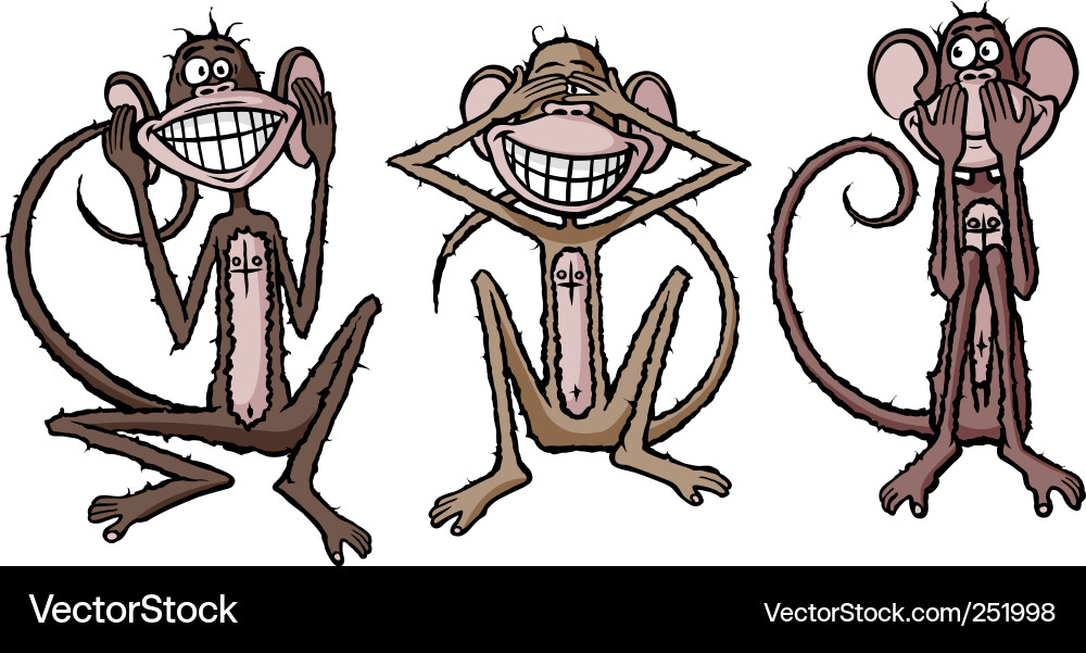 See no evil Royalty Free Vector Image - VectorStock