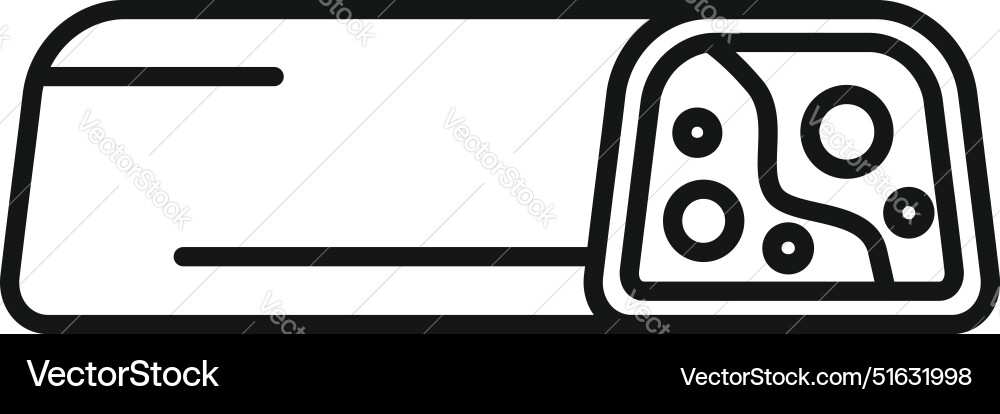 This simple and modern sausage roll icon is Vector Image