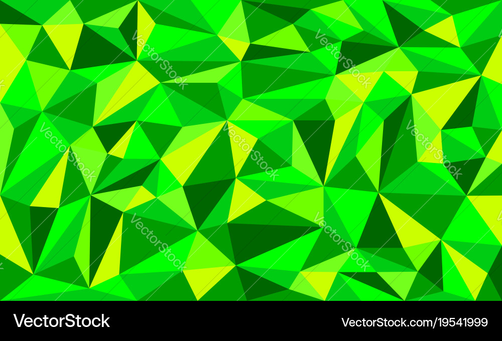 Green color low poly art background Royalty Free Vector