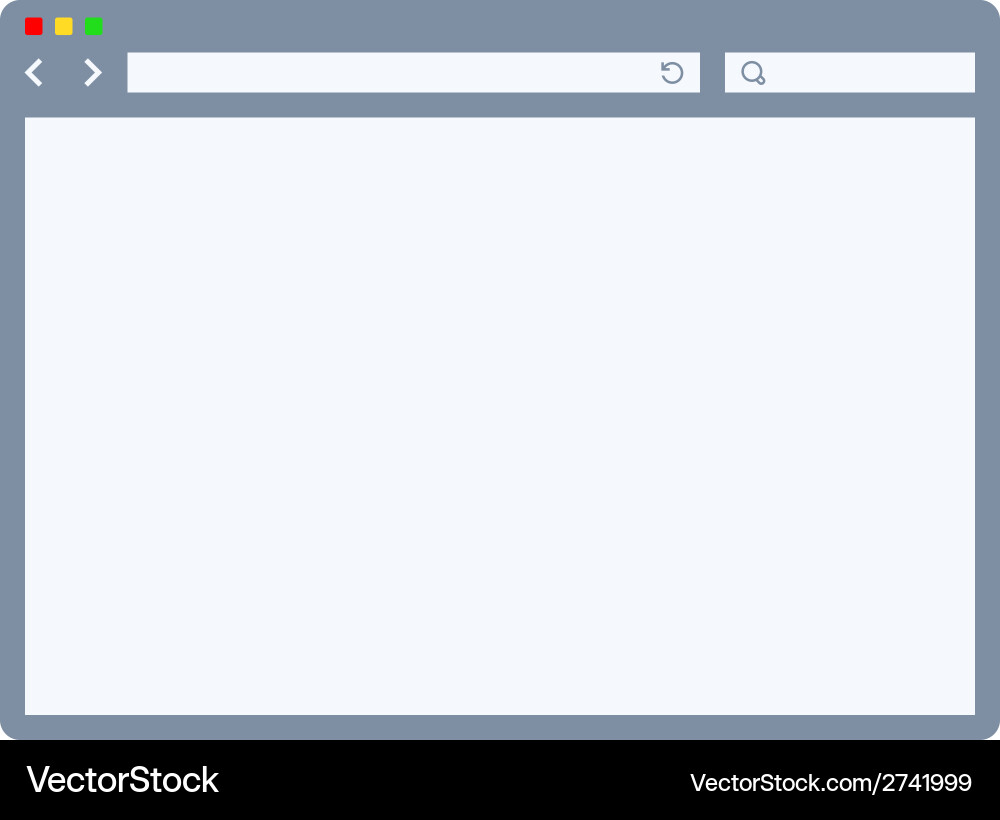 Internet browser template Royalty Free Vector Image