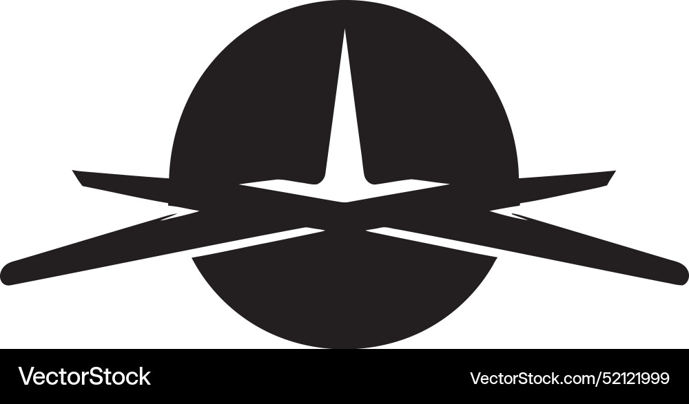 Midnight flight blackened aircraft ink blackene Vector Image