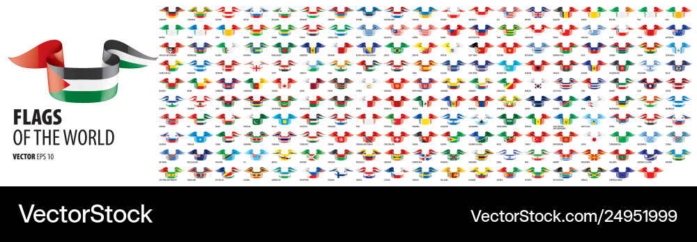 National flags countries Royalty Free Vector Image