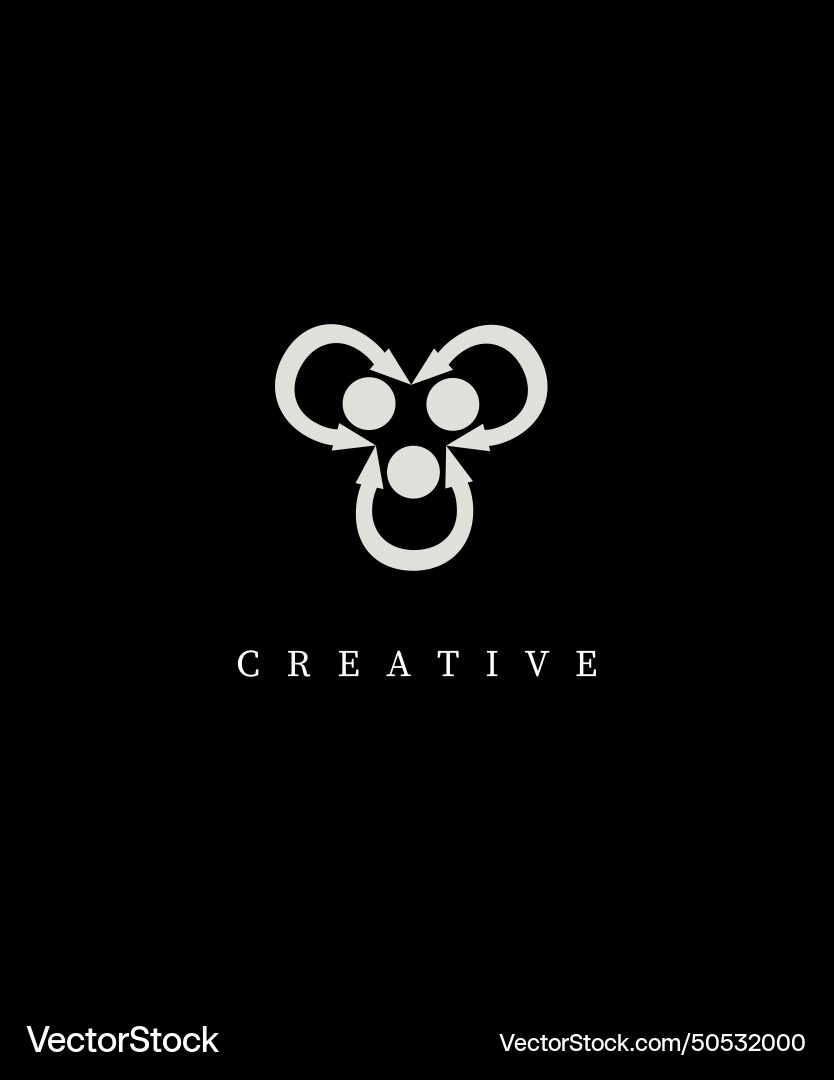 Abstract logo template design Royalty Free Vector Image