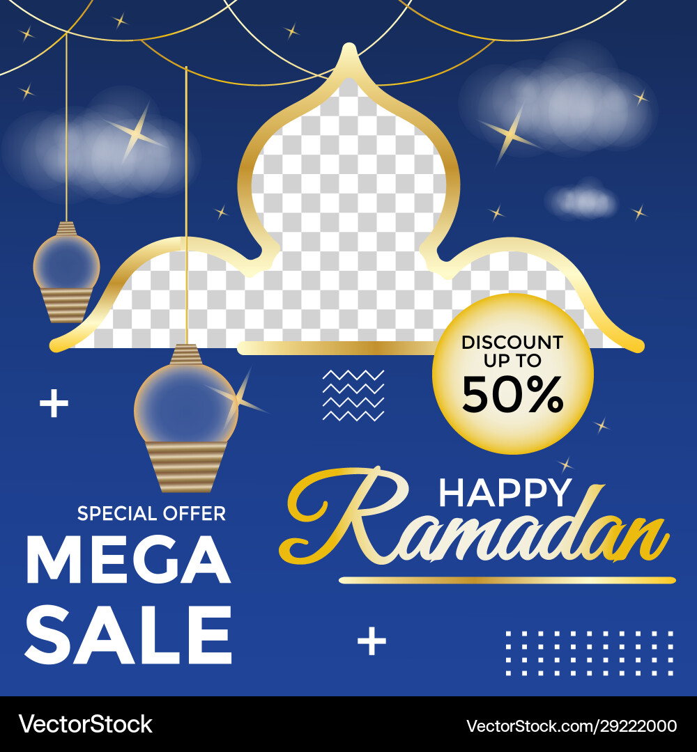 Bearbeitbare Social Media Post Vorlagen Lizenzfreier Vektor