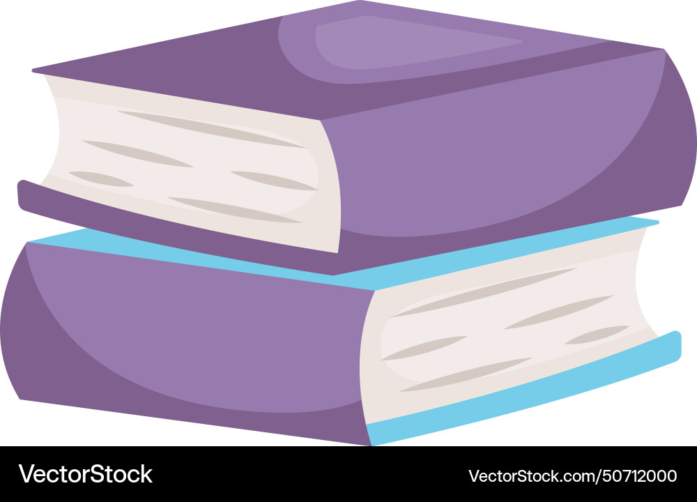 Poetry books in stack Royalty Free Vector Image