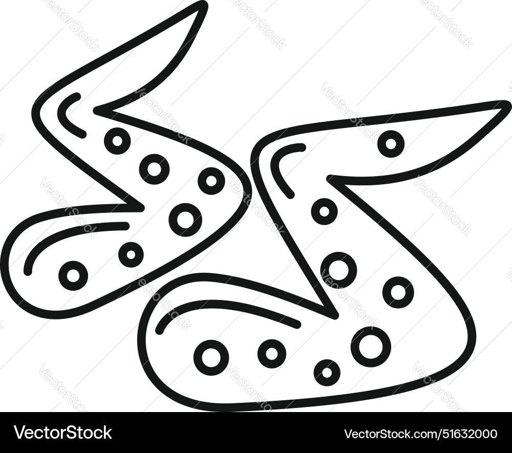 Two chicken wings drawing for menu design Vector Image